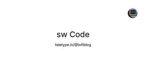 Sw Code — Teletype