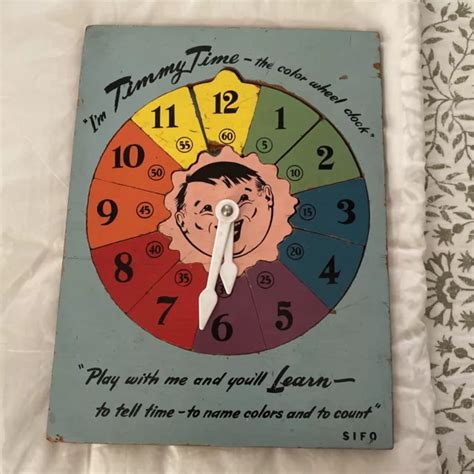 Vintage Andim Timmy Time The Color Wheel Clock Sifo Puzzle Complete £4 77 Picclick Uk