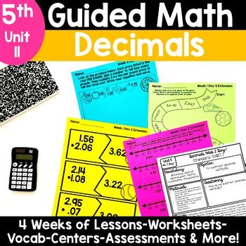 Adding Subtracting Multiplying Dividing Decimals Worksheets Activities Th Grade