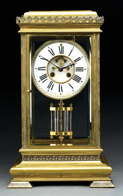 Lot Detail Jeweled Open Escapement French Clock