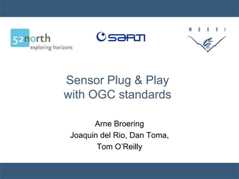 sensor plug and play with ogc standards ppt