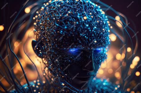 인공지능 신기술 과학 미래 추상적인 인간의 두뇌 Ai 기술 Cpu 중앙처리장치 칩셋 빅데이터 머신러닝과 사이버 마인드 지배