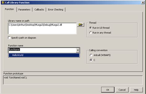 Linking Labview With Opencv Using Dlls