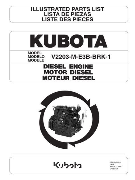 Motor Kubota V2203 M E3b Pdf