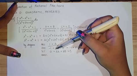 Integration Of Rational Fractions Quadratic Repeated Youtube
