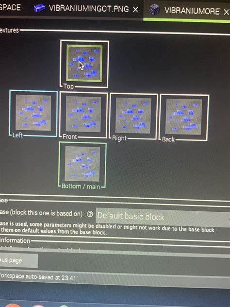 how do i edit a pre customized texture r mcreator