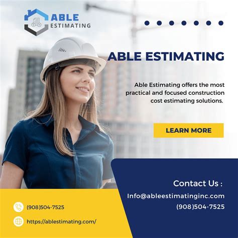Able Estimating Inc On Linkedin Constructionestimator Estimator