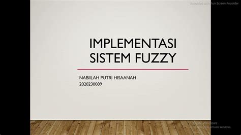 Tugas Uts Ai Implementasi Sistem Fuzzy Youtube