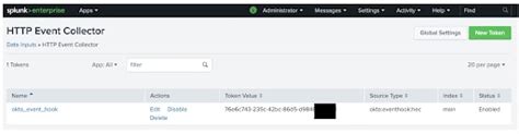 Aw HEC Splunking Okta S Event Hooks With The Event Collector Splunk