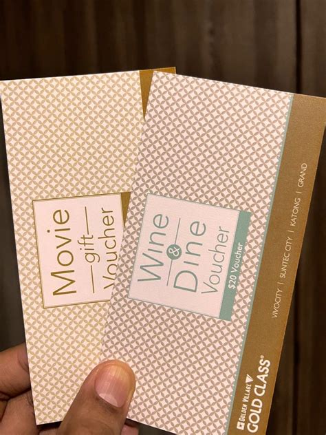 Gold Class Voucher Wine And Dine Voucher Tickets And Vouchers Vouchers
