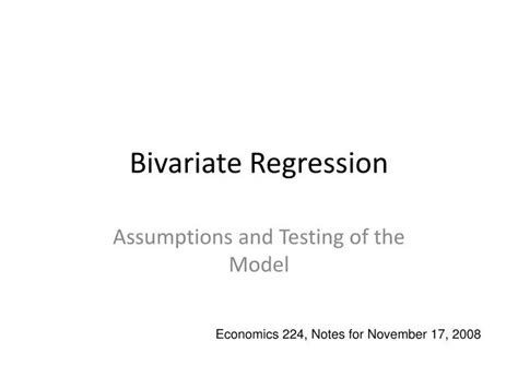 Ppt Bivariate Regression Powerpoint Presentation Free Download Id