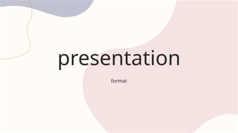 Simple Presentation In Pink Lilac Pastel Blobs Basic Style Pptx