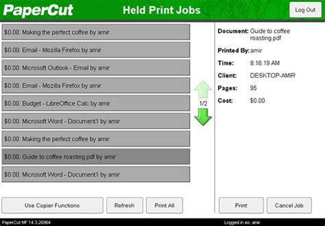 Tour Fuji Xerox Embedded Software For PaperCut MF