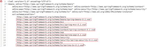 解决eclipse spring配置报错 cvc elt 1 Cannot find the declaration of element