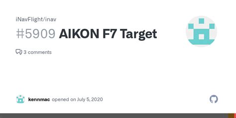 Aikon F7 Target · Issue 5909 · Inavflightinav · Github