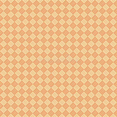 Seamless Pattern With Small Squares Each Containing Evenly Spaced Horizontal Lines Beige And