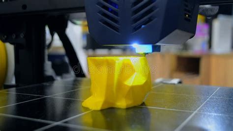 3d Printer Printing Prototype Toy Molten Plastic Process Creating