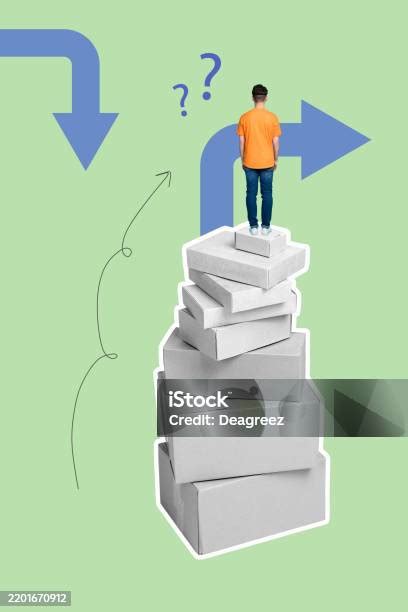 주형 스케치 트렌드 삽화 3d 사진 콜라주 쇼핑 서비스 사다 배달 게시하다 말뚝 상자 젊은이 서 방법 화살 노선 생각하다 고르다 35 39세에 대한 스톡 사진 및 기타