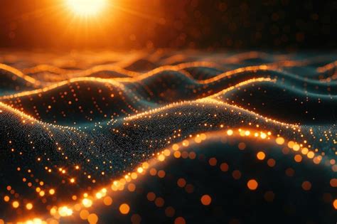 Premium Photo Abstract Colorful Waves Digital Connectivity Background