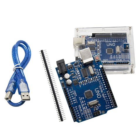 UNO R CH G ATMega P Compatible With Arduino Cable Transparent Acrylic Case For Uno R