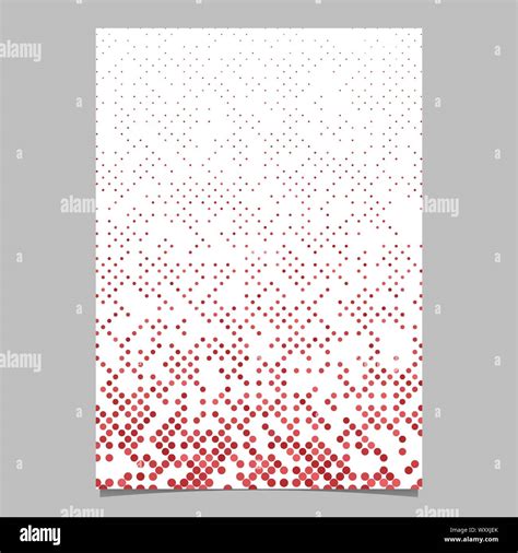 Red Abstract Dot Pattern Brochure Background Vector Stationery