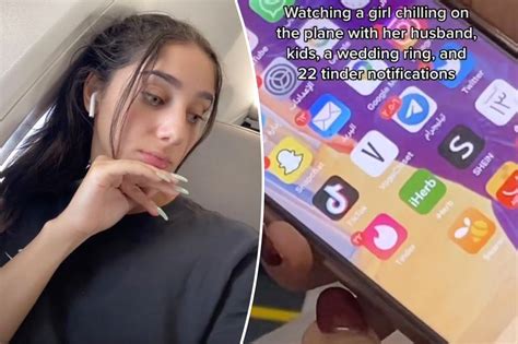 Married Woman Busted With 22 Tinder Notifications On Plane