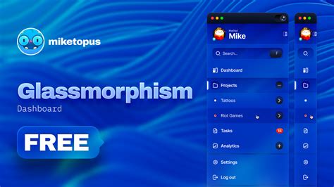 Glassmorphism Dashboard Ui Kit Figma