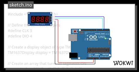 Digit Seven Segment Disp Wokwi ESP STM Arduino Simulator