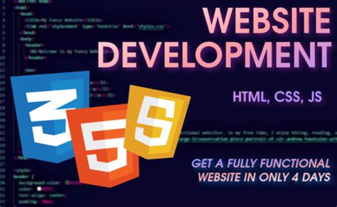 Create A Website Using Html Css And Javascript By Flisus Fiverr