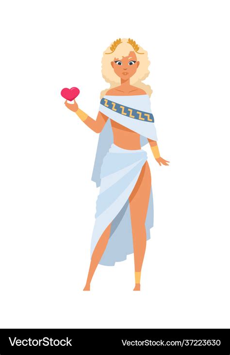Aphrodite Greek Goddess Cartoon