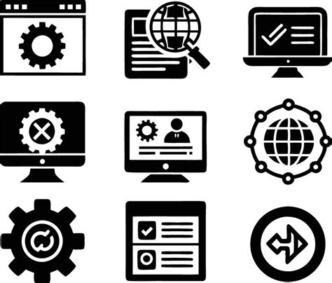 Set Of Programming Icon Illustration Computer Code Programming Software Technology