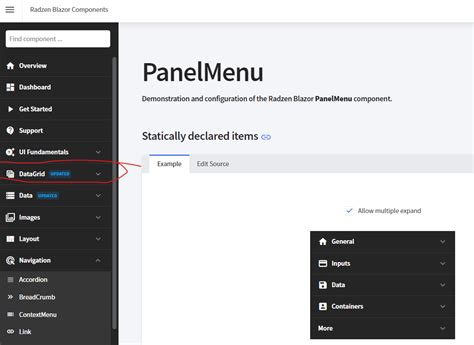 Adding A Radzenbadge To Menuitem Radzenblazor Components Radzen