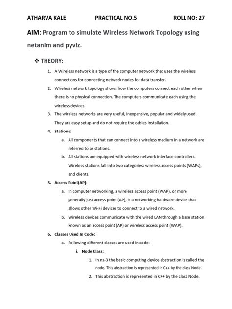 Practical 5 Pdf Wireless Access Point Wireless Network
