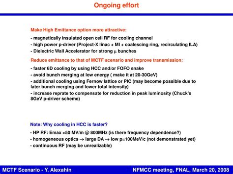 Ppt Update On The Mctf Scenarios Powerpoint Presentation Free