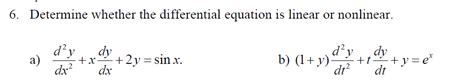 Solved Determine Whether The Differential Equation Is Chegg