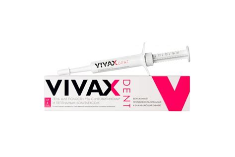 VIVAX Dent Гель противовоспалительный с активным пептидным комплексом 4мл