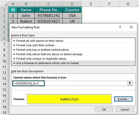 Excel Alternate Row Color Methods Benefits How To Apply