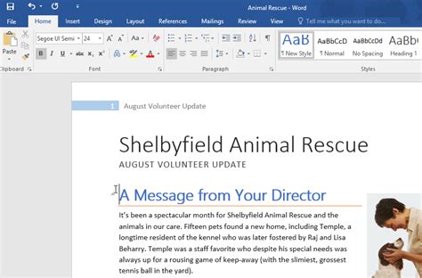 Word Applying And Modifying Styles