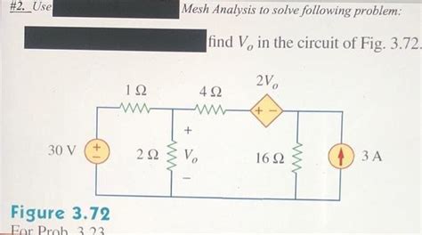 Answered 2 Use 30 V Figure 372 192 222 Mesh Bartleby