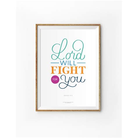 Lord Will Fight For You {poster} Posters