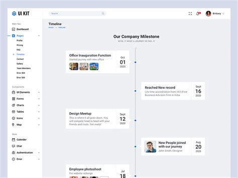 Timeline Ui Designs Themes Templates And Downloadable Graphic