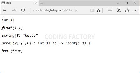 Php Reference Vardump Coding Factory
