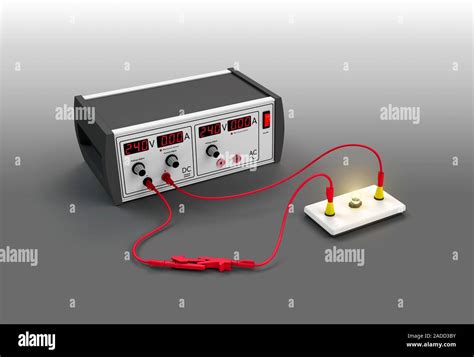 Power Supply And Electrical Circuit Illustration This Circuit Consists Of A Light Bulb Lower