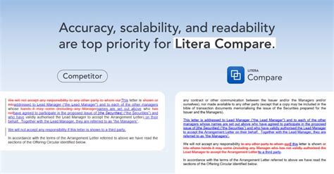 Litera On Linkedin Litera Compare Is The Leading Document Comparison Tool In The Legal…