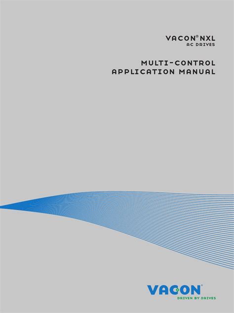 vacon nxl multi control application manual dpd0144 pdf parameter