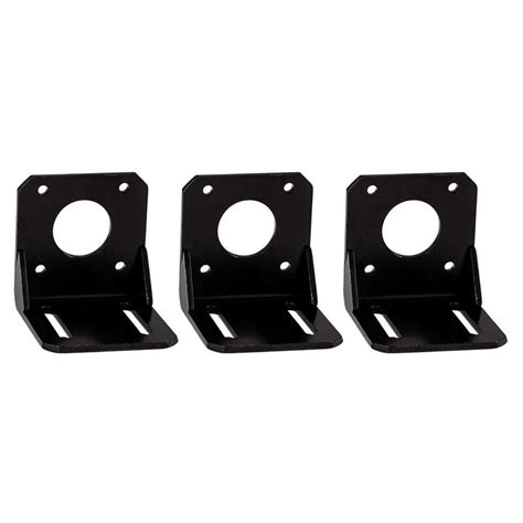 Stepper Motor Mounting Bracket 3PCS Alloy Steel L Grandado