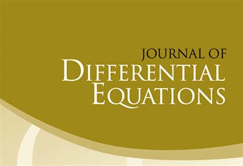 Dr Barreras Paper Published In Journal Of Differential Equations Converse University