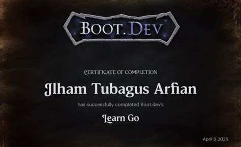 Golang Backenddevelopment Nodejs Learning Bootdev Ilham T Arfian
