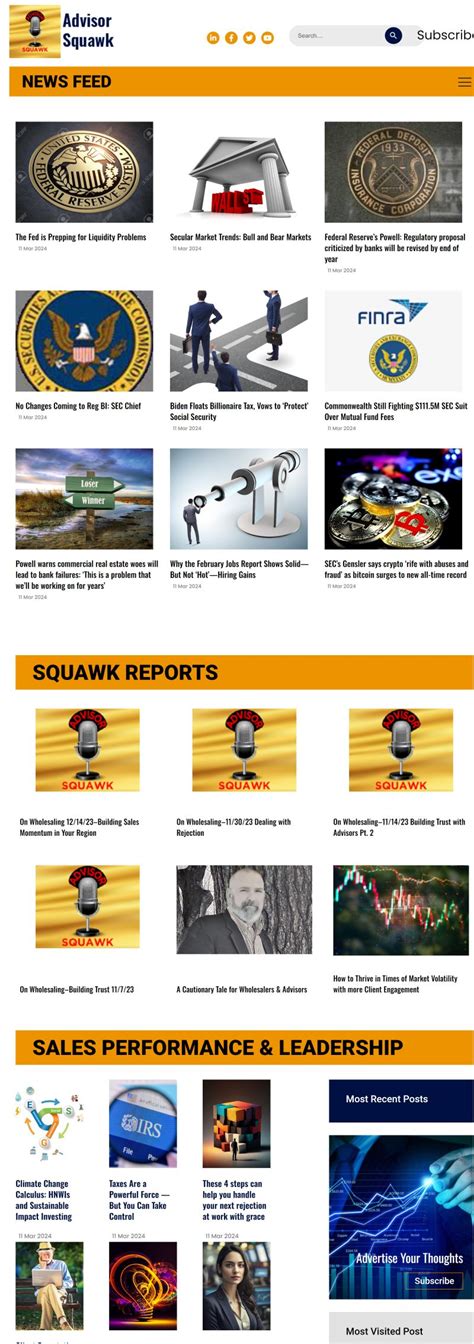 Here Are The Must Reads From Todays Edition Of Advisor Squawk If You Enjoy