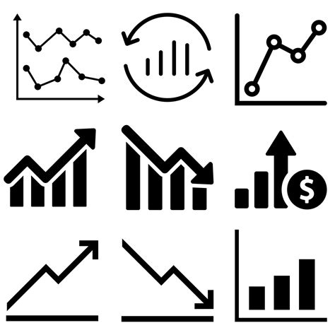 Chart Icon Vector Set Analysis Illustration Sign Collection Analytics